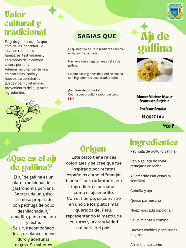 Folleto Tríptico - 20250711 - 120103 - 0000 | PDF | Ají picante | Cocina