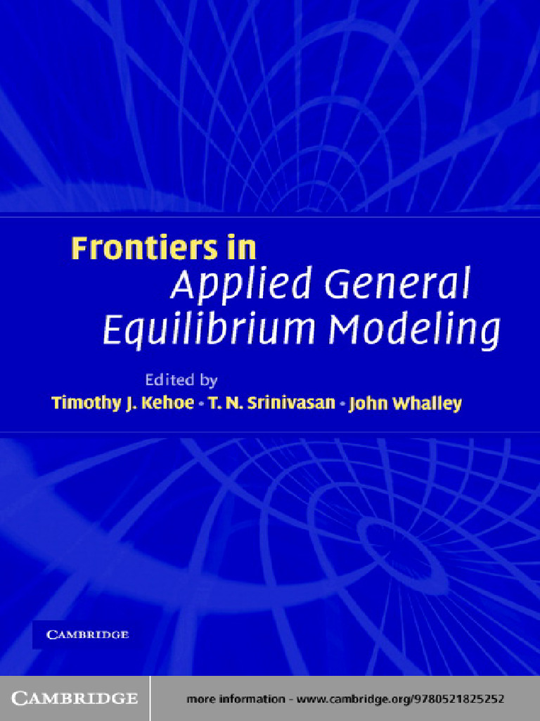 Frontiers in Applied General Equilibrium Modeling (in Honor of Herbert Scarf) Sample (1) | PDF ...