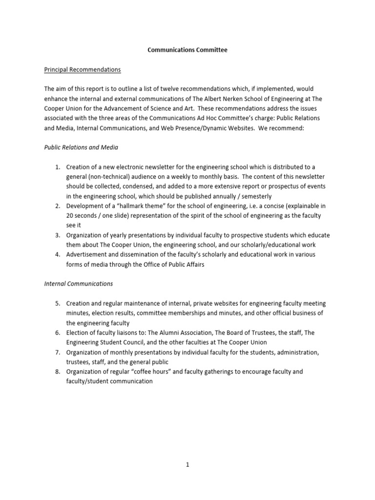Enhancing Communications at Cooper Union | PDF | World Wide Web ...