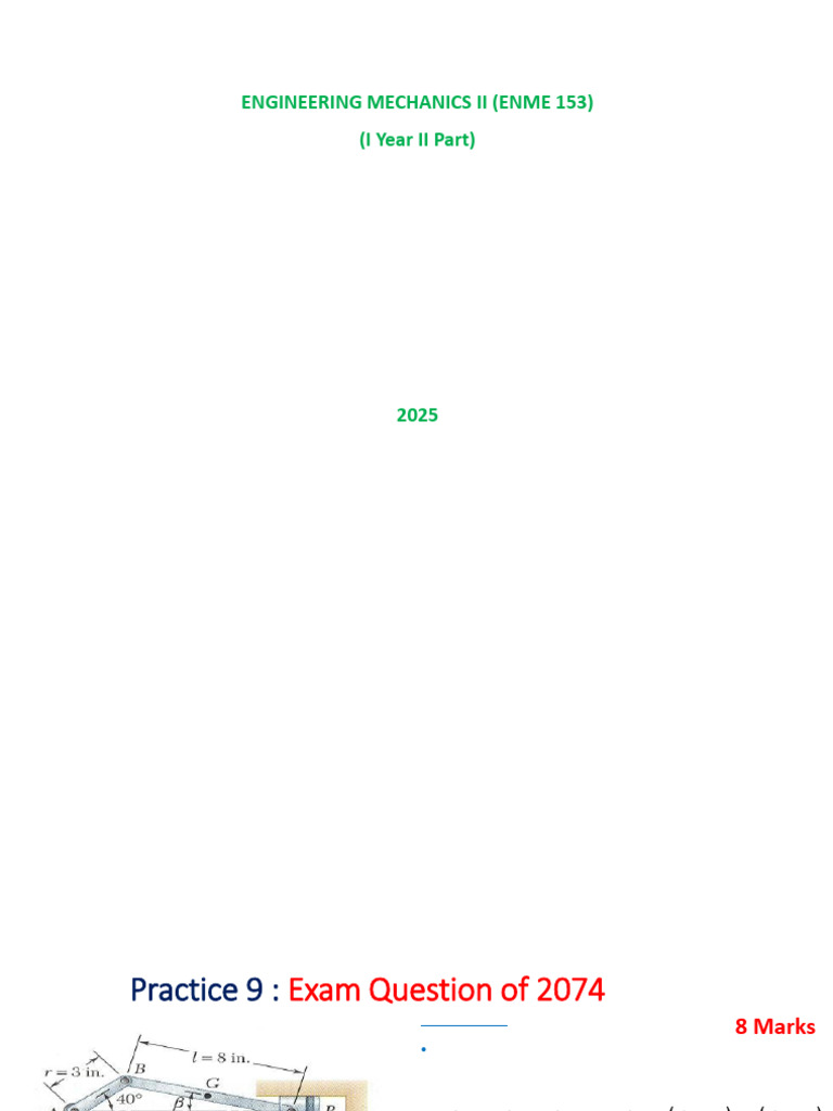 Chapter - 07 - Kinematics of Rigid Bodies - Part E | PDF | Acceleration ...