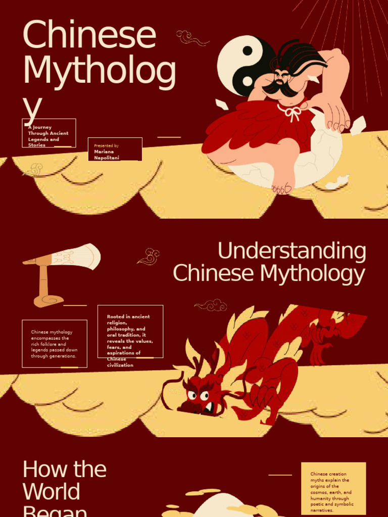 Red Yellow and Black Illustrated Chinese Mythology Presentation | PDF ...