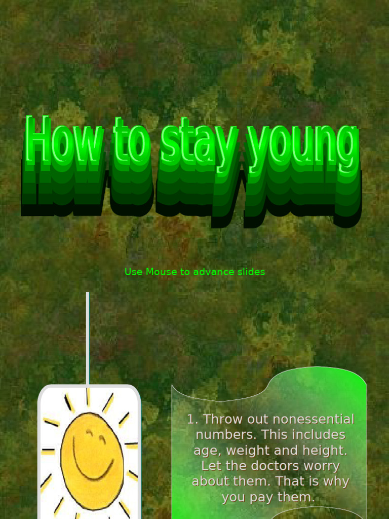 Tips for Staying Young at Heart | PDF