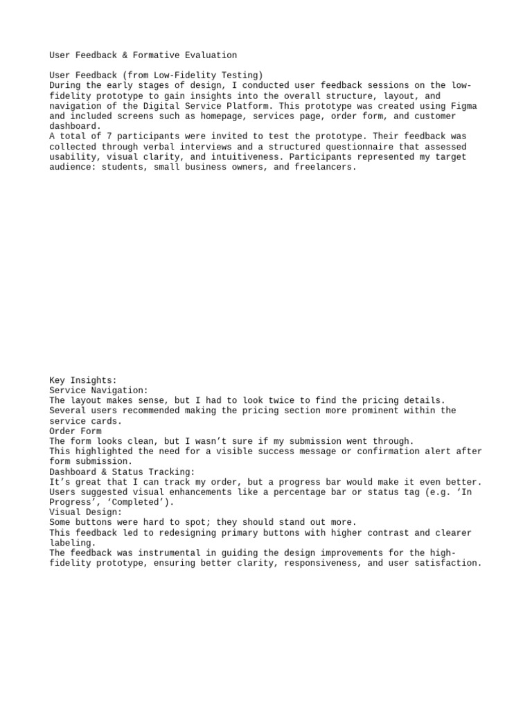 User Feedback & Formative Evaluatio | PDF | Human Communication | Communication