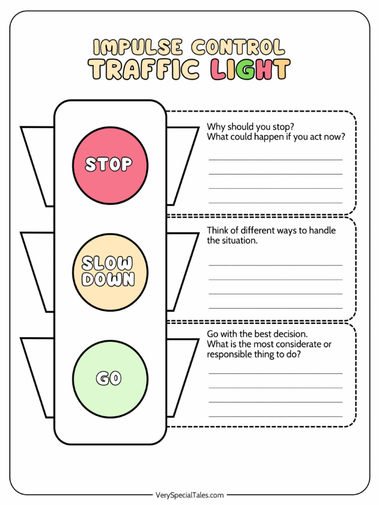 Impulse Control Worksheet | PDF