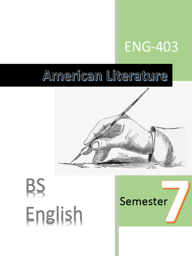 American Literature Course ENG-403 Overview | PDF | Leaves Of Grass