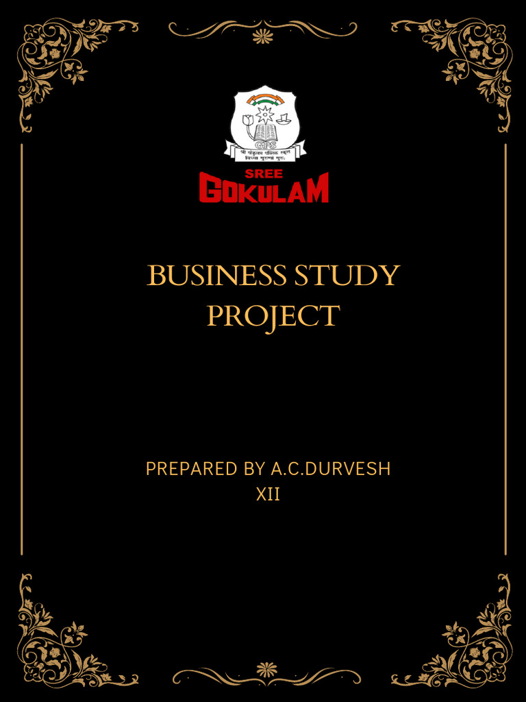 Business Study Project | PDF