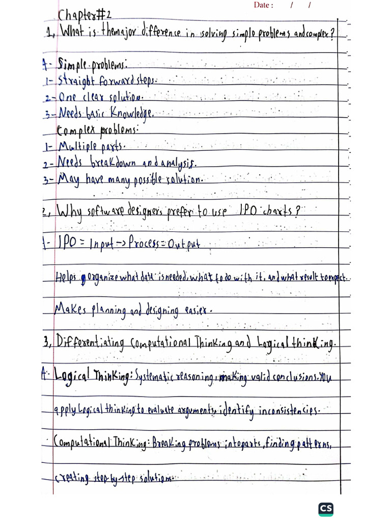 Touseef Khan Chapter 2 Computer Science | PDF