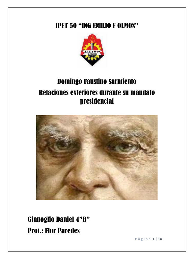 Relaciones Exteriores Sarmiento Daniel Gianoglio | PDF | Paraguay | Chile