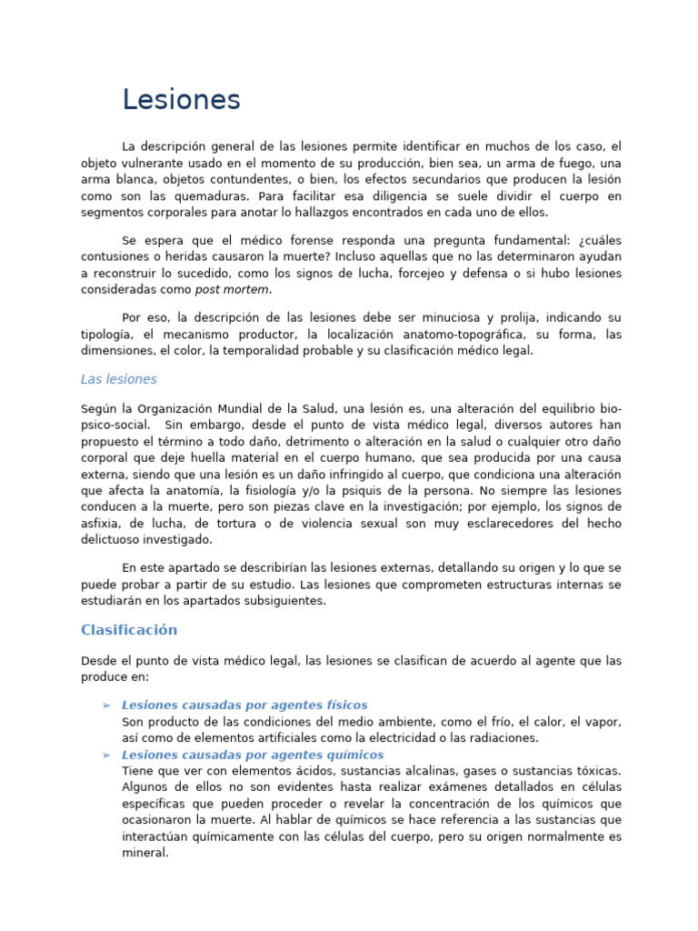 Lesiones | PDF | Quemar