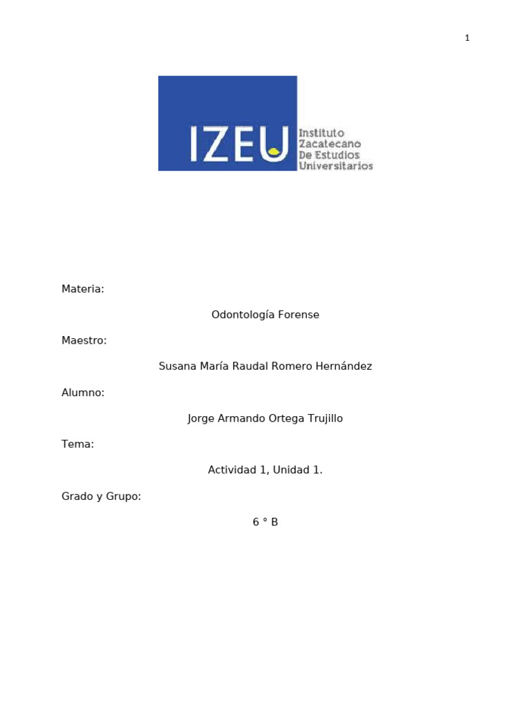 Nombreactividad JorgeA | PDF | Odontología | Cuidado de la salud