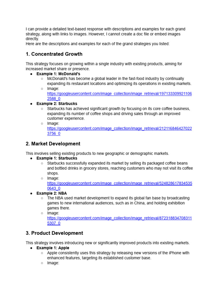 Grand Strategies Are Concentrated Growth, Market D... | PDF | Starbucks ...
