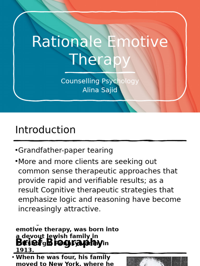 Rationale Emotive Therapy | PDF | Psychotherapy | Rational Emotive ...