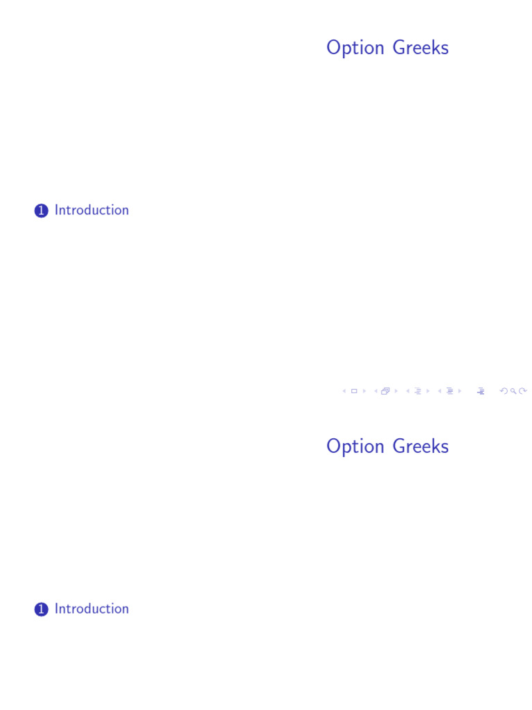 Greeks Option | PDF | Greeks (Finance) | Black–Scholes Model