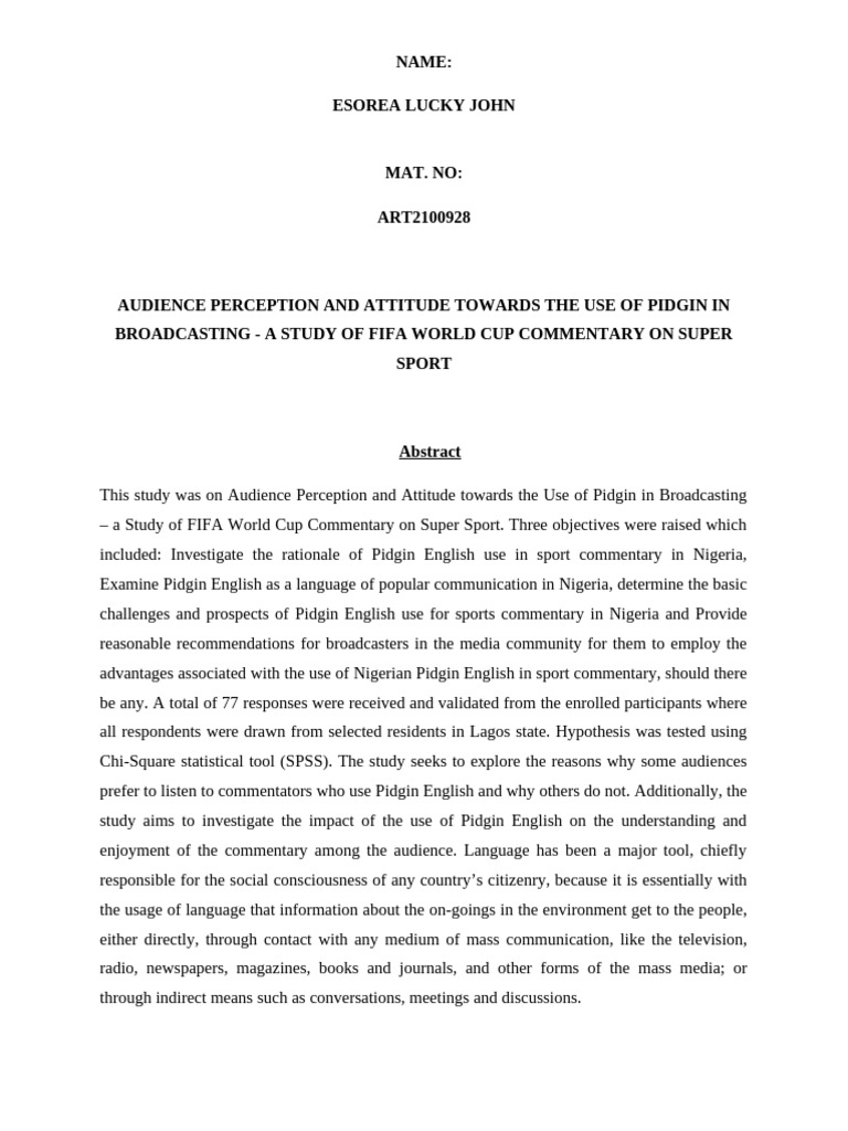 My Project Proposal | PDF