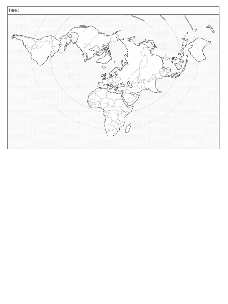 Fond de Carte Pour Le Croquis - Planisphère | PDF