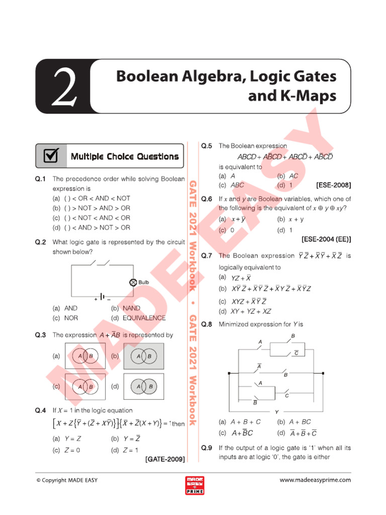 Digital Logic Workbook Made Easy | PDF