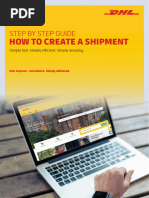 MyDHL+Reference Guide Shipment Creation | PDF