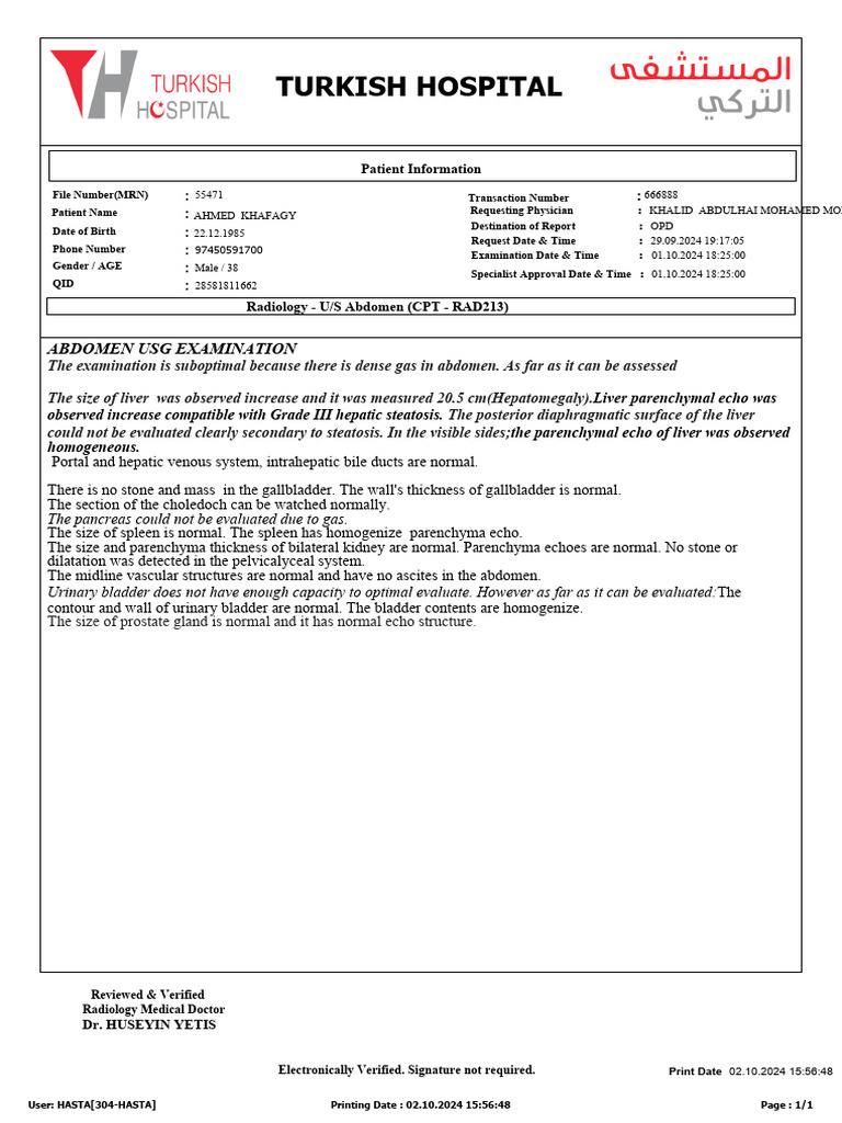 Ahmed Khafagy Radiology - U - S Abdomen | PDF | Liver | Medical Specialties