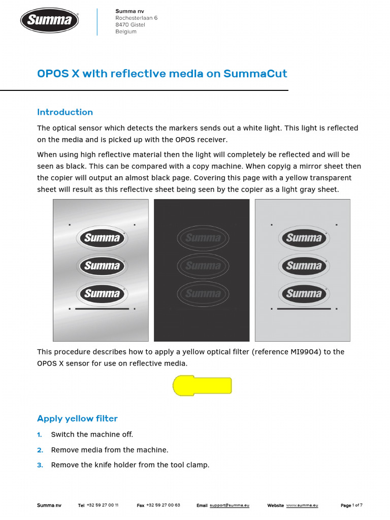OPOS X Calibration for Reflective Media | PDF | Calibration | Photocopier