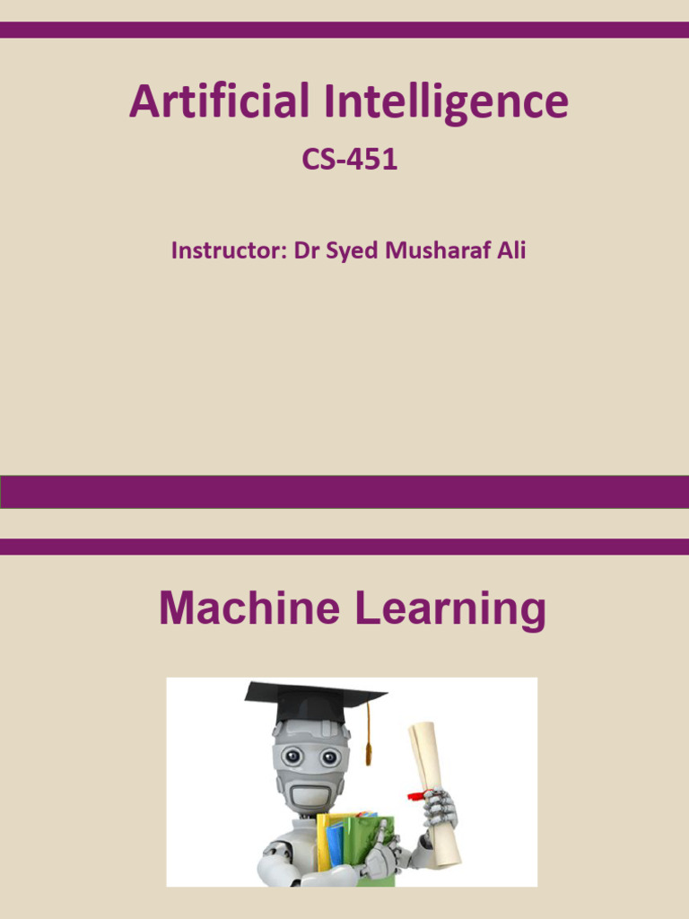 AI Lec3 | PDF | Machine Learning | Statistical Classification