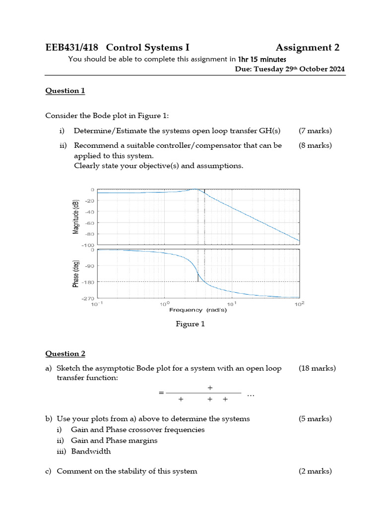 EEB431 Assignment2 2024 | PDF | Electronic Engineering | Oscillation