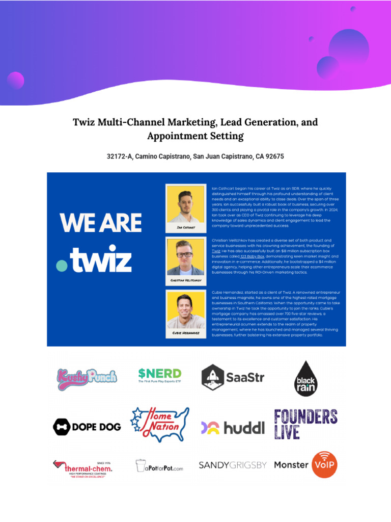 Twiz Multi-Channel Marketing, Lead Generation & Appointment Setting ...