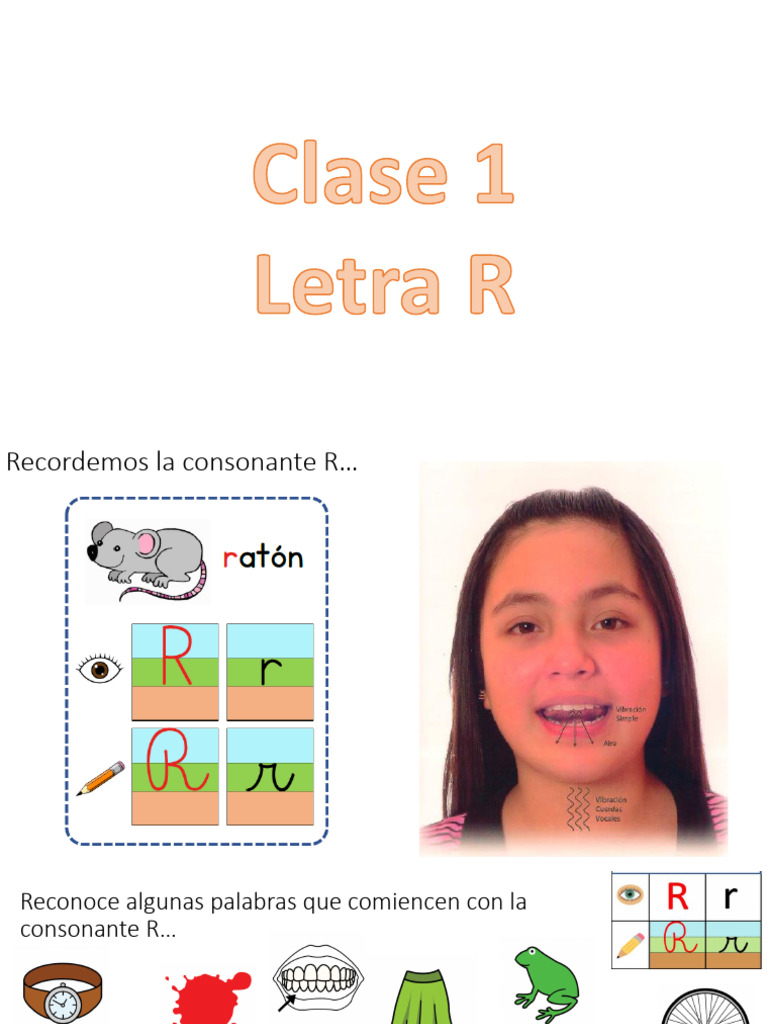 Aprendiendo la Consonante R | PDF