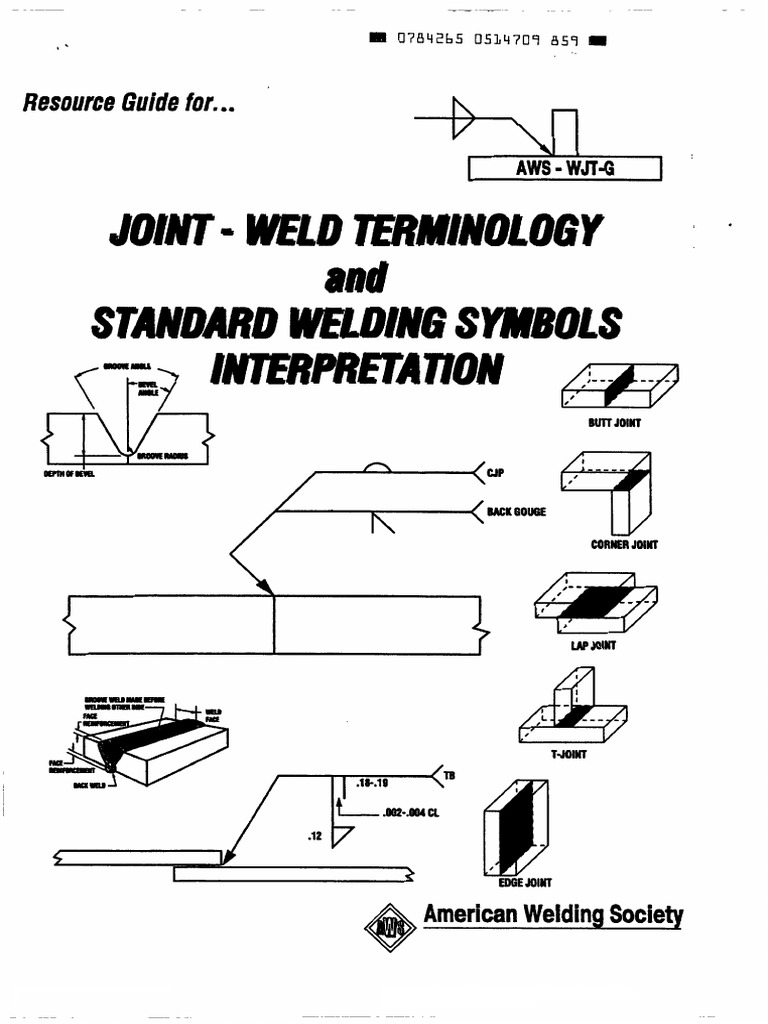 Weld Joint Terminology - Symbols | PDF | Mechanical Engineering | Joining