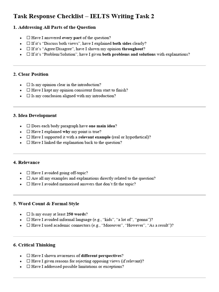 IELTS Essay Marking Criteria Guide | PDF | Word | Vocabulary