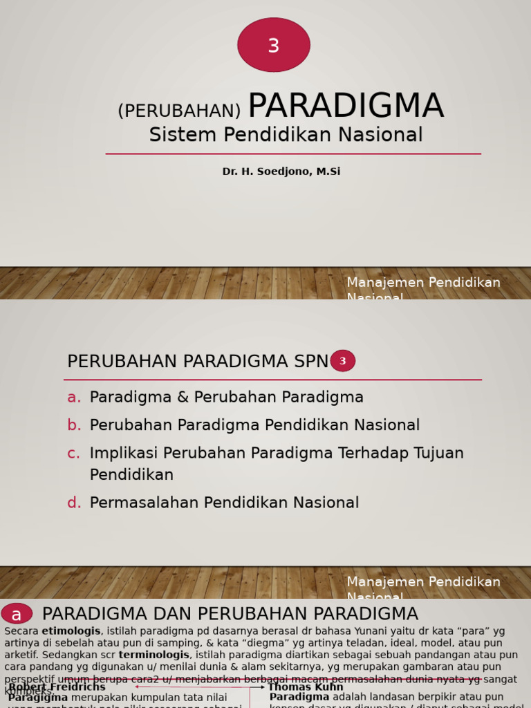 Perubahan Paradigma Pendidikan Nasional | PDF