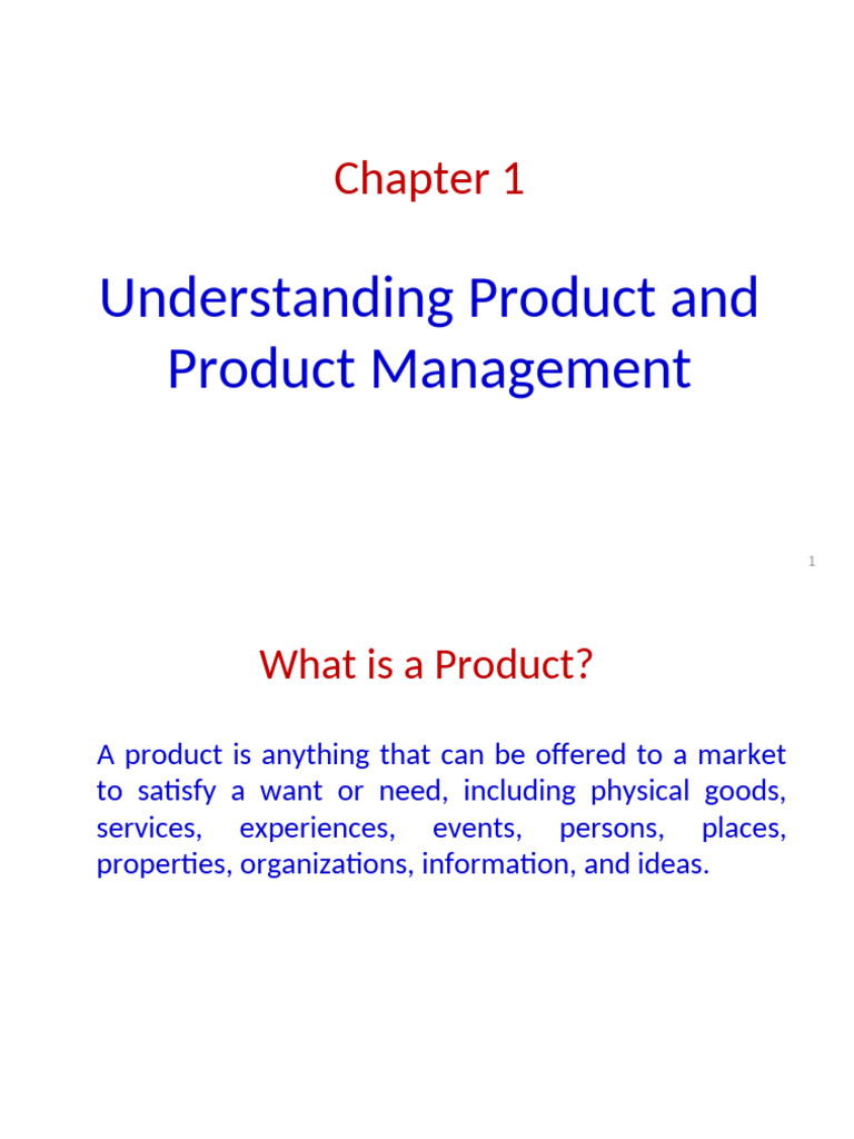 product strategy- chp 1 | PDF | Marketing | Goods