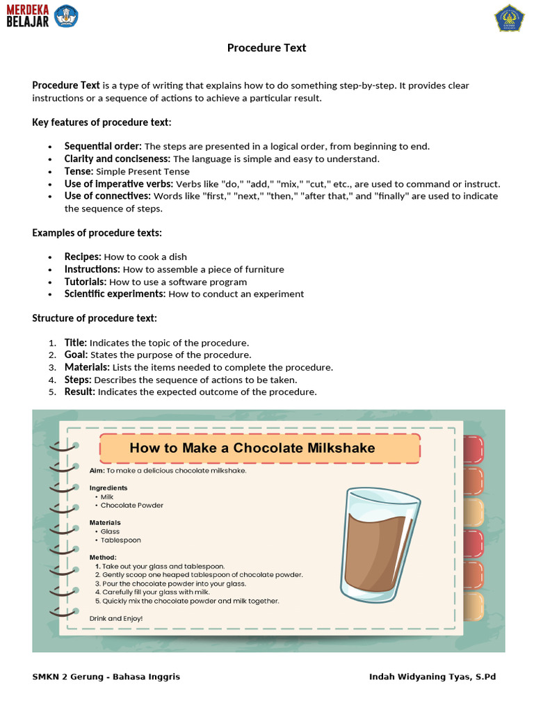 Writing Effective Procedure Texts | PDF
