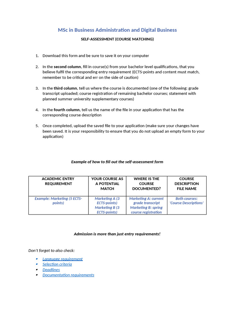 Digital Business Self-Assessment 1 | PDF