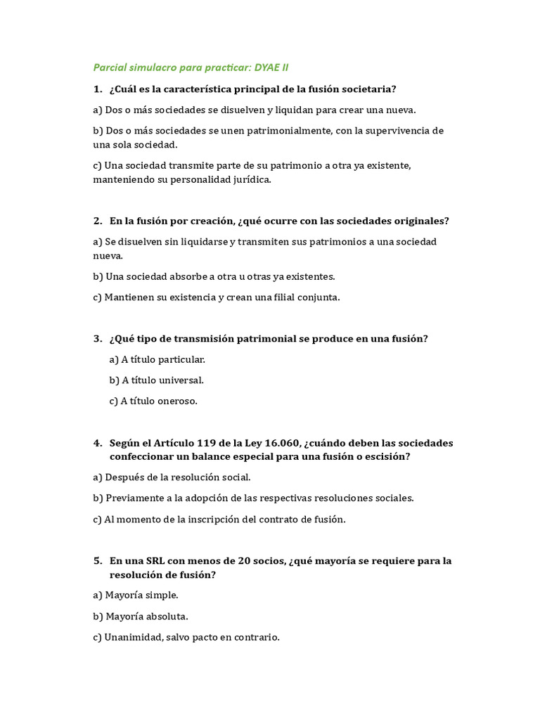 Simulacro 2 | PDF | Bienes (Ley) | Sociedad