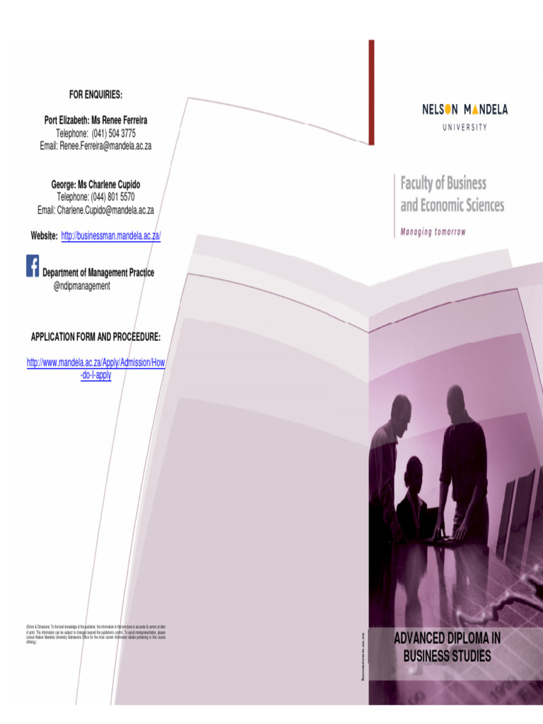 BROCHURE Advanced Diploma in Business Studies Final v2 PEARSON MPrac ...
