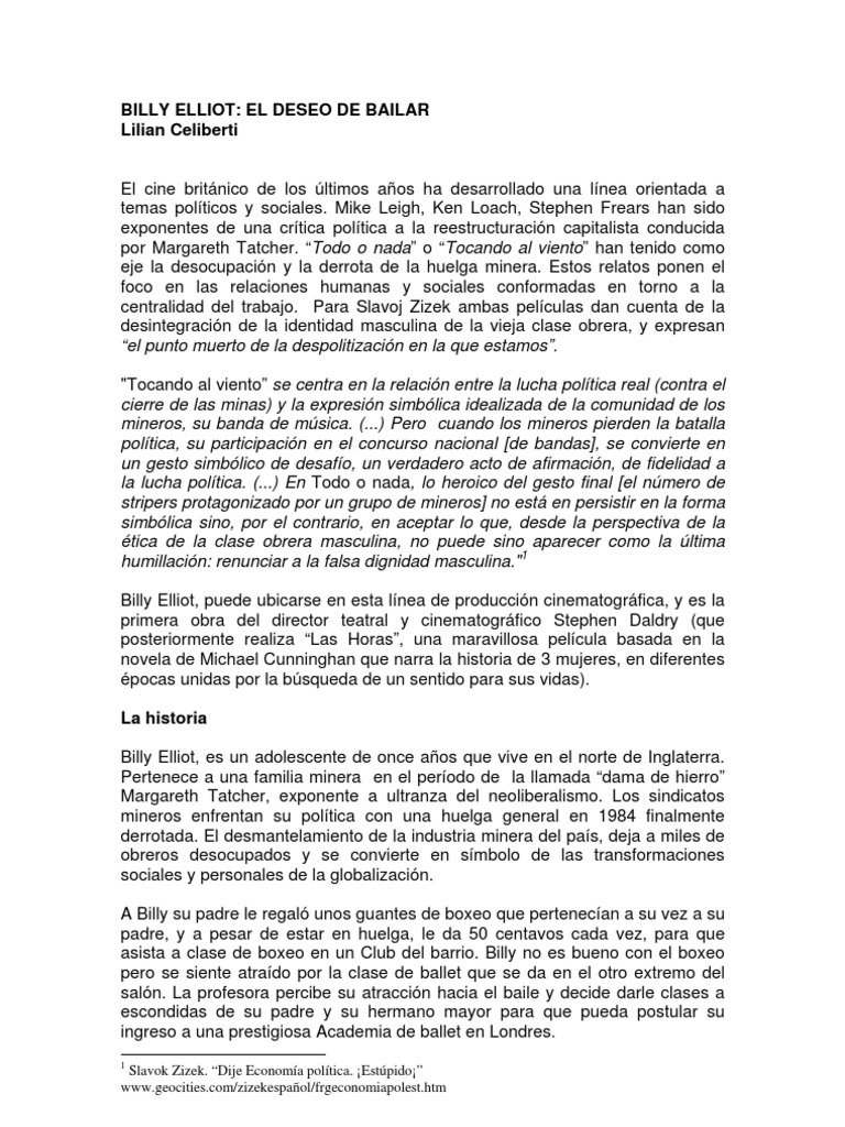 Billy Eliot | PDF | Género | Estudios de género