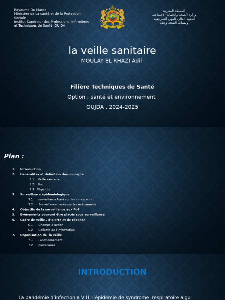 Cours Veille Sanitaire 1 | PDF | Épidémiologie | Santé publique
