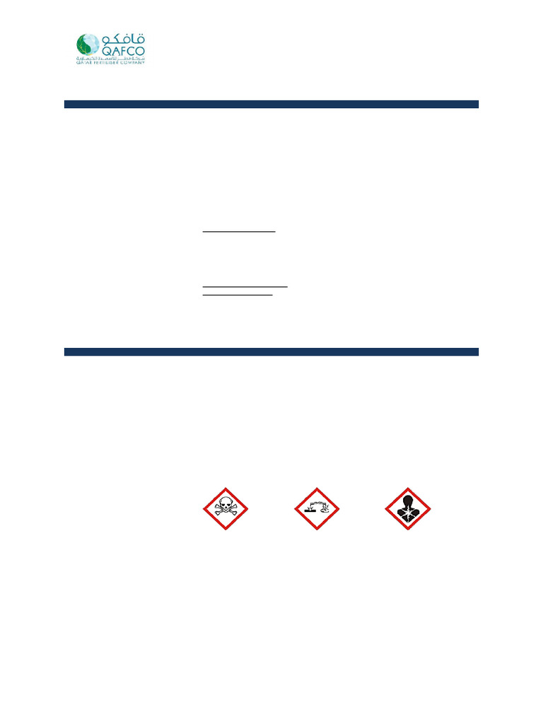 Urea Formaldehyde Concentrate Safety Data | PDF | Formaldehyde | Toxicity