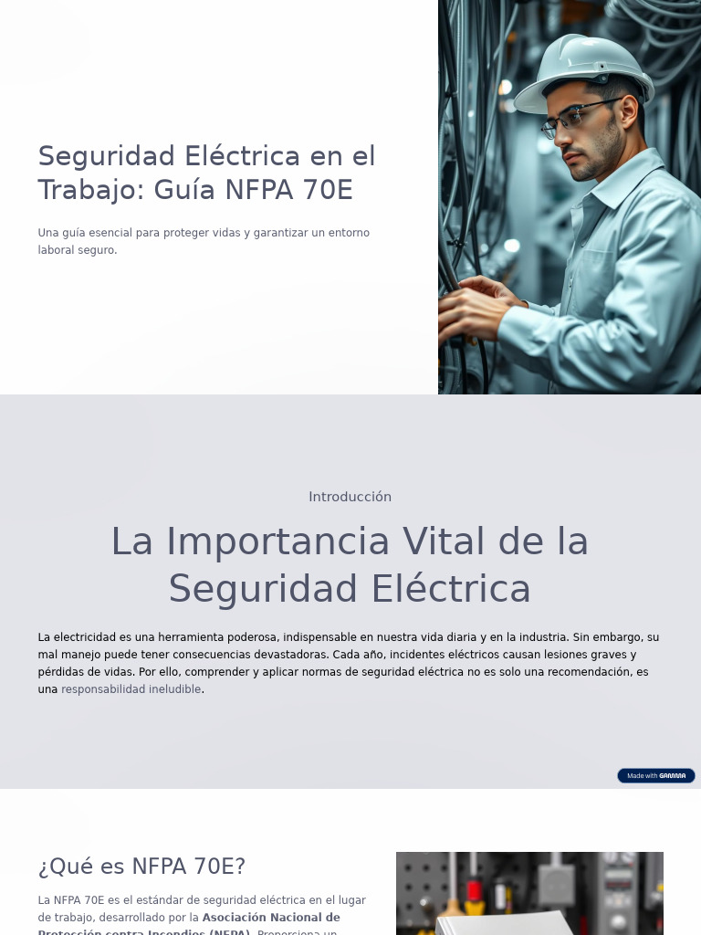 Guía de Seguridad Eléctrica NFPA 70E | PDF