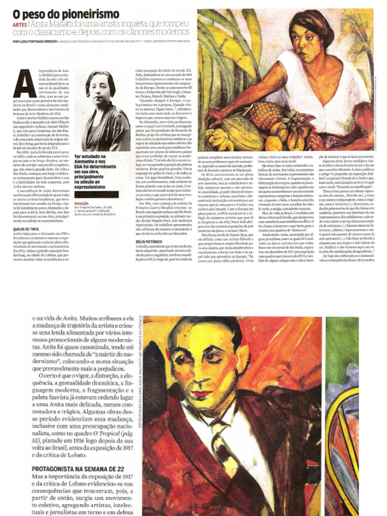 Reportagem - Anita Malfatti | PDF