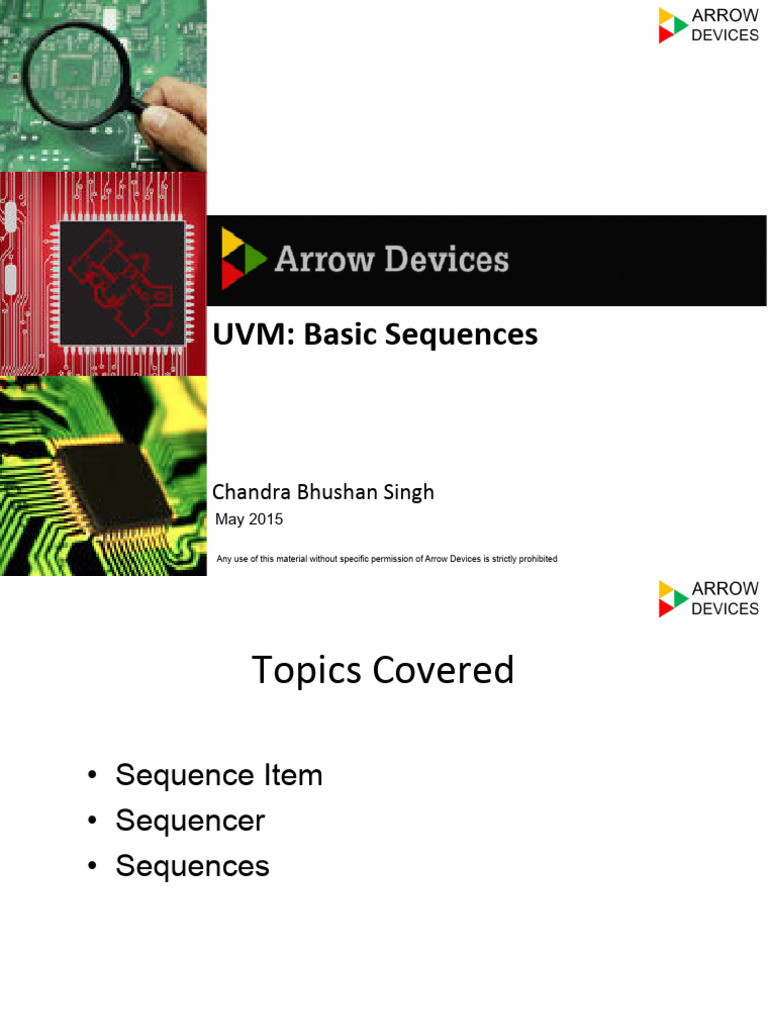 Arrow Devices Uvm Basic Sequences 150511085158 Lva1 App6892 | PDF | Computer Programming | Computing