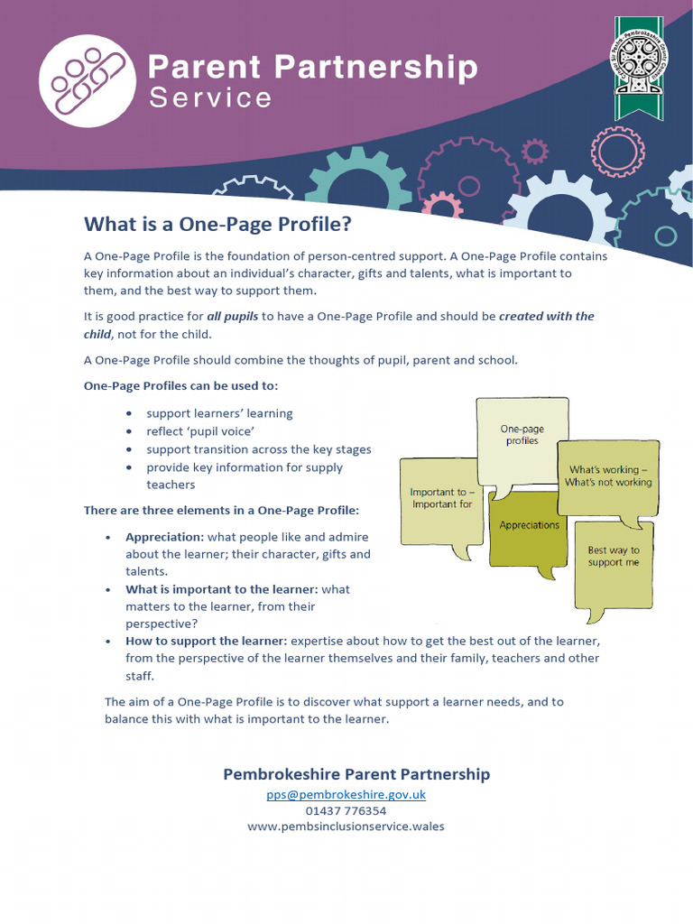 One Page Profile Information | PDF