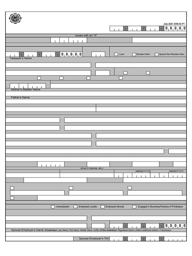 BIR-1902-Form---v2021 | PDF | Identity Document | Employment