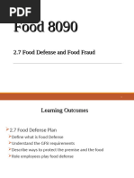 Food Defense Plan Template | PDF | Vulnerability (Computing) | Security