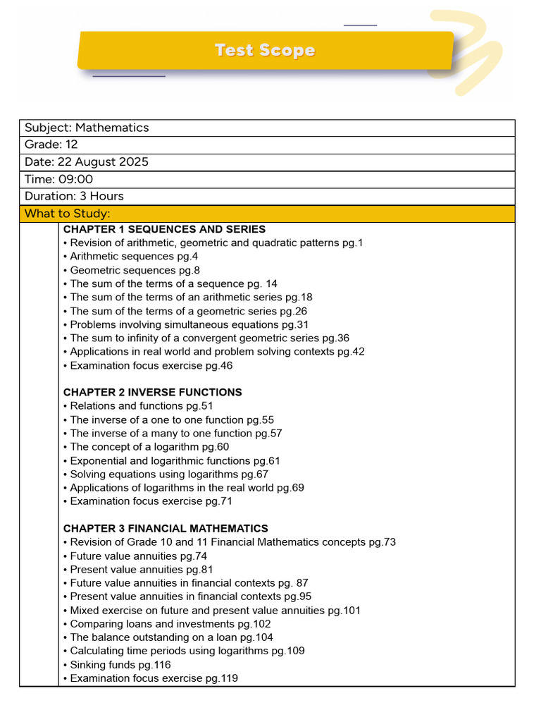 25 Math Prelim Prelim007a 150 Scope | PDF | Differential Calculus | Logarithm