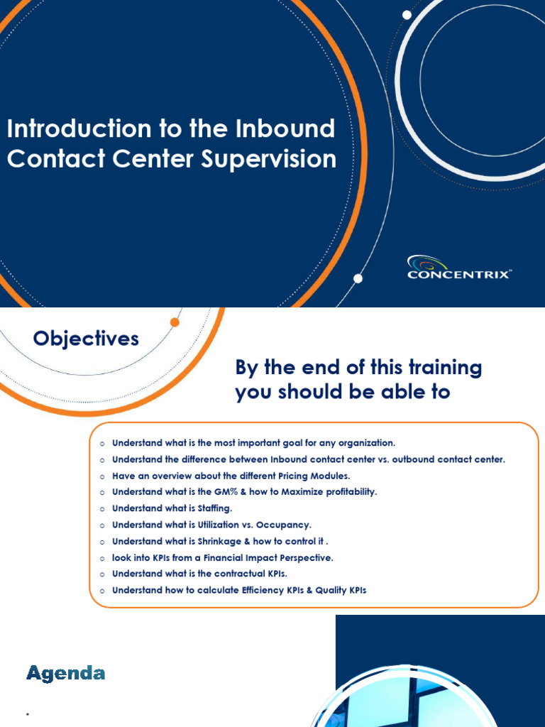 Inbound Contact Center Supervision Guide | PDF | Pricing | Business ...