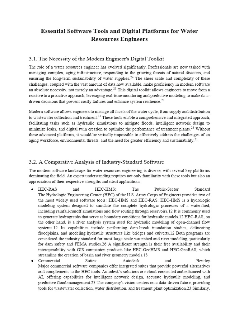 Essential Software for Water Engineers | PDF | Simulation | Flood