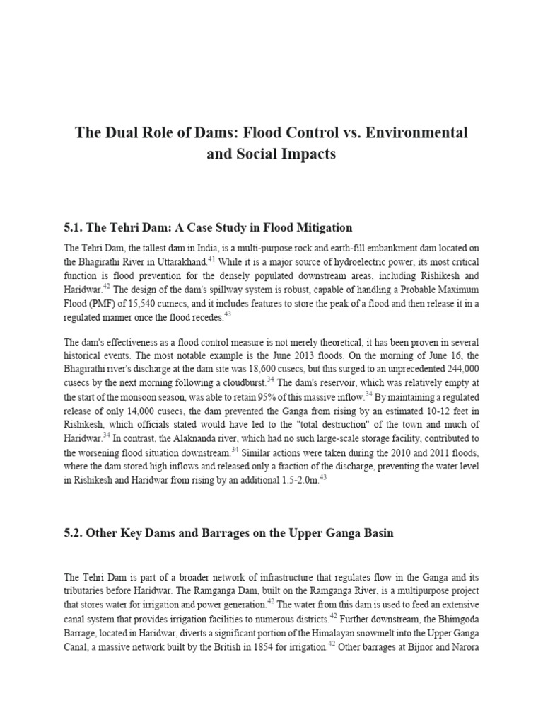 The Dual Role of Dams Flood Control vs. Environmental and Social ...