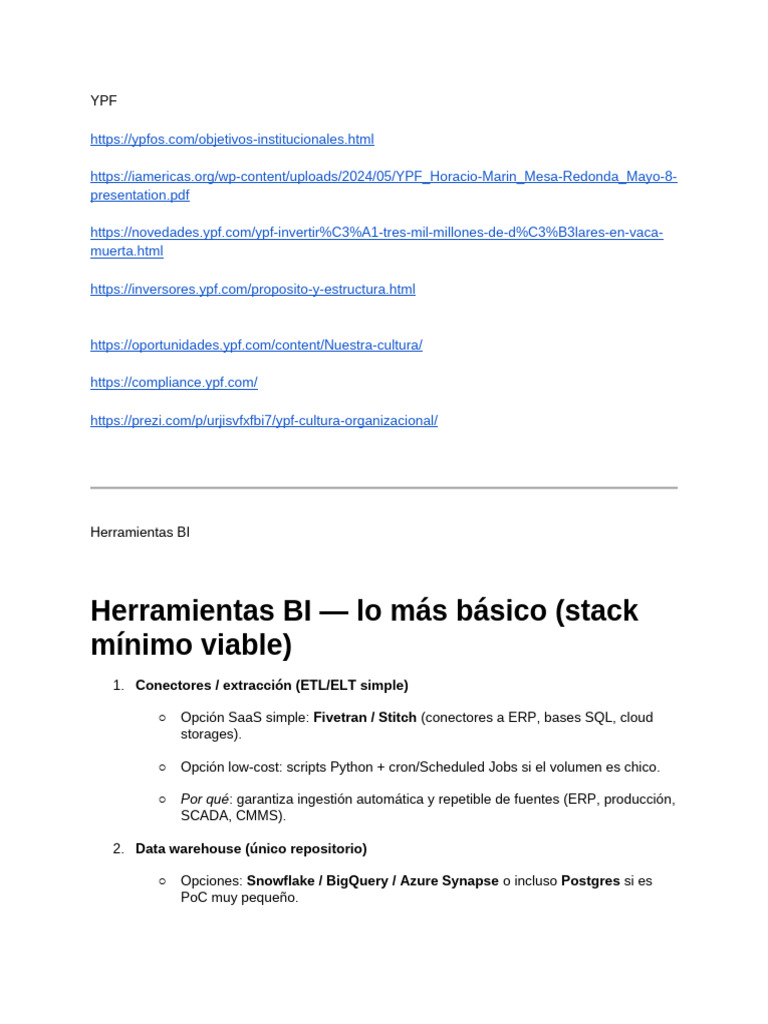 Herramientas BI - Lo Más Básico (Stack Mínimo Viable) : Conectores / Extracción (ETL/ELT Simple ...