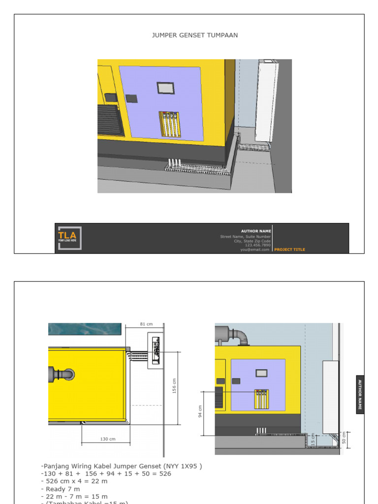 Ukuran Jumper Genset Tumpaan | PDF